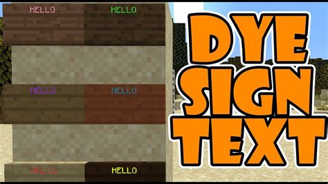 How To Make Colored Signs In Minecraft Java