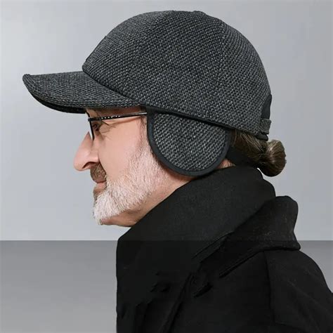 Winter Baseball Cap With Ear Muffs Ailsion