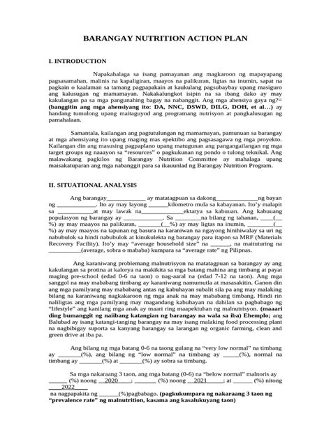 Bnap Example Narrative Pdf