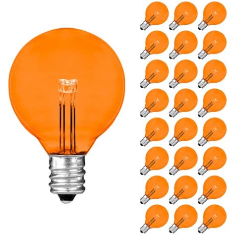 25 Pack G40 Led Outdoor String Light Patio Globe Replacement Bulbs