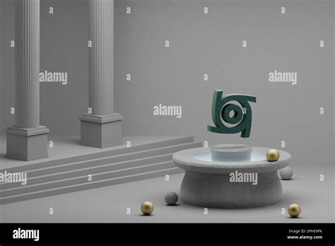 Beautiful Abstract Illustrations Green Cyclone Symbol Icon On A