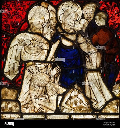 The Glass Artwork Judas Kiss From The St Martin Church In Betton