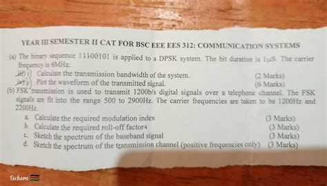 Year Iii Semester Ii Cat For Bsc Eee Ees 312