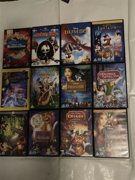 Walt Disney Dvd Bundle Joblot X 12 Very Good Condition Z 1 £
