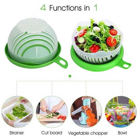 Genius Kitchen Gadget 60 Second Salad Maker Easy Fruit Vegetable