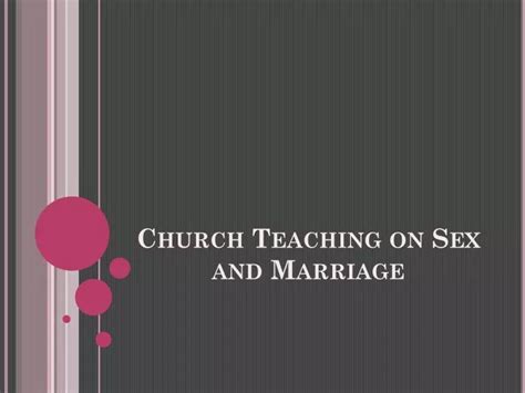 Ppt Church Teaching On Sex And Marriage Powerpoint Presentation Free