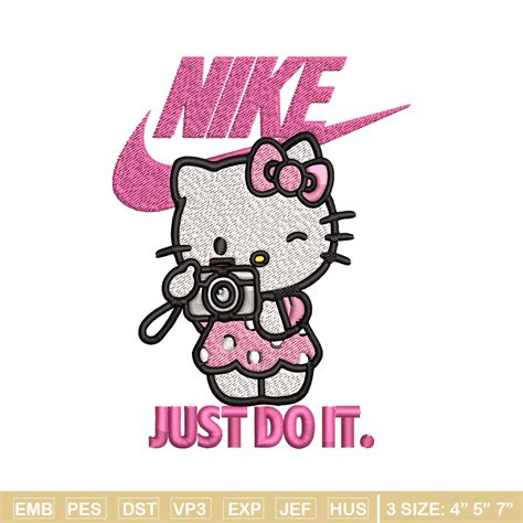 Hello Kitty Nike Embroidery Design Hello Kitty Cartoon Emb Inspire