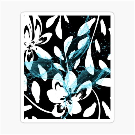 1960s Black And White Abstract Japanese Splash Flowera Line Dress