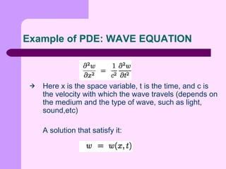 Presentation3 Partial Differentials Equation Ppt