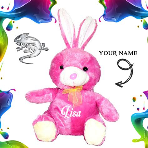 30cm Pink Bunny Egorip Personalised Ts