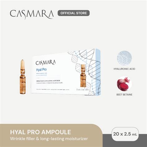 Jual Casmara Hyal Pro Facial Ampoule With Hyaluronic Acid Wrinkle