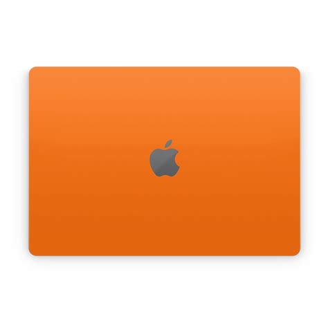Solid State Pumpkin Apple Macbook Skin