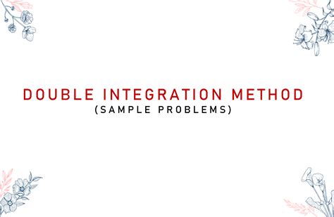 Solution Theory Of Structure Double Integration Method Sample Problem