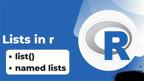 Lists In R Creating An Empty Non Empty Lists Named And Unnamed Lists In R Youtube