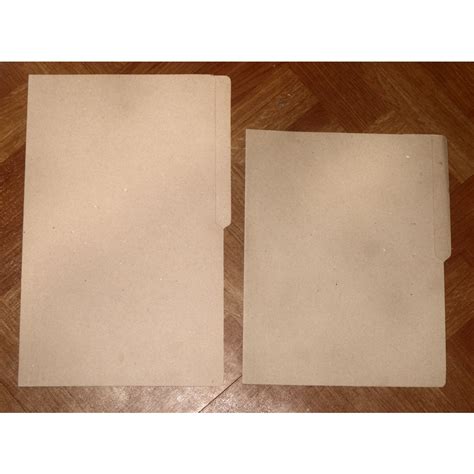 Brown Folder Long And Short Kraft Shopee Philippines