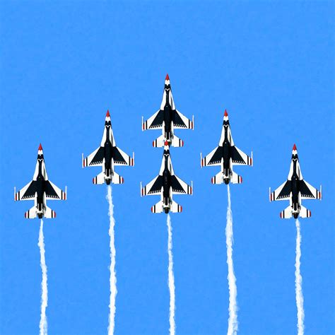 Thunderbirds Flying In Formation Mixed Media By Mark Tisdale Fine Art