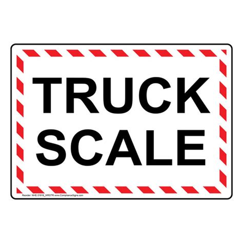 Transportation Information Sign Truck Scale