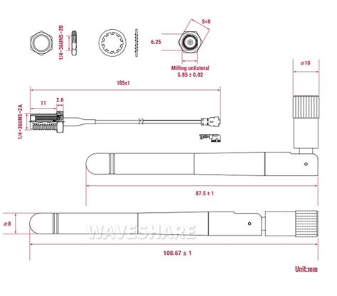 18944 Compatible Antenna For Raspberry Pi Compute Module 4 Cm4 24g5g