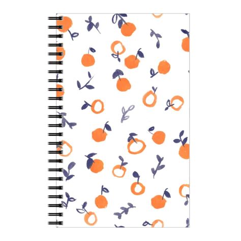 Whimsical Watercolor Orange Notebook Shutterfly
