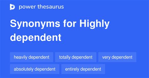 Highly Dependent Synonyms 94 Similar Phrases
