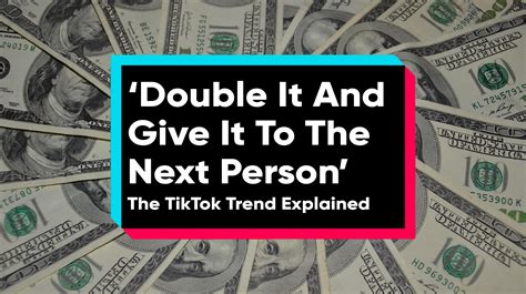 What Does Double It And Give It To The Next Person Mean The Viral