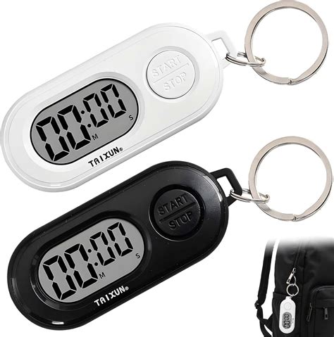 Small Digital Timer Keychain Portable Countdown And Count
