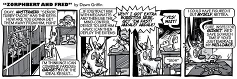 Inspector Gidget Zorphbert And Fred By Dawn Griffin