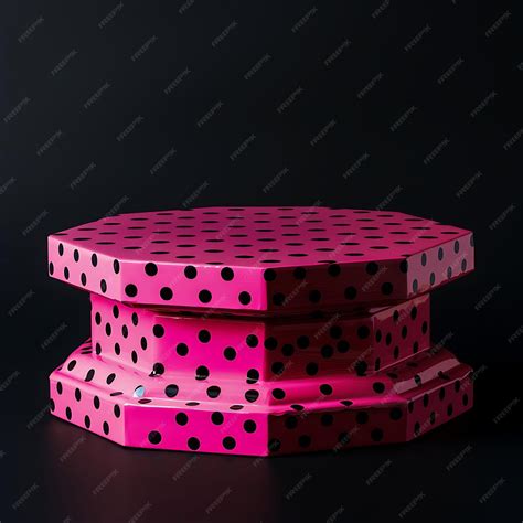 Premium Photo Pentagonal Stand With A Glossy Finish Two Tier Flat