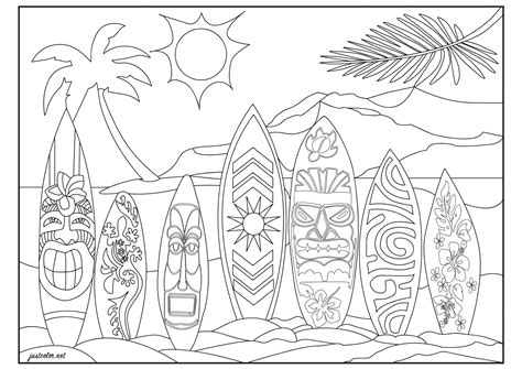 Adult Inspirational Coloring Page Printable 03learn To Surf
