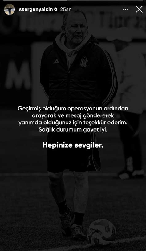 Sergen Yalçından Anjiyo Sonrası Ilk Açıklama Aspor
