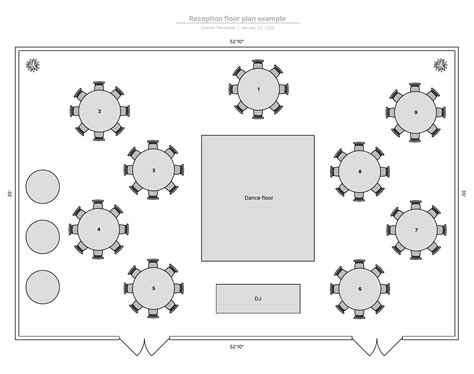 Reception Layout Template