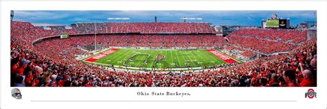 Ohio State Buckeyes Script Ohio At Ohio Stadium Panoramic Poster The Stadium Shoppe