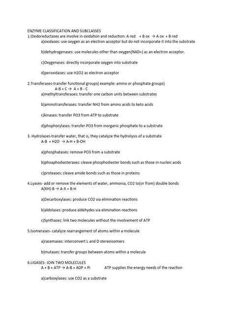 2c Enzyme Specificity Pdf Enzyme Cofactor Biochemistry