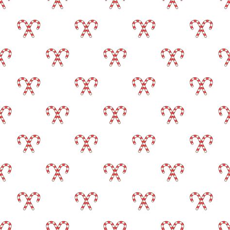 Candy Canes Pattern Cartoon Style 15100564 Vector Art At Vecteezy
