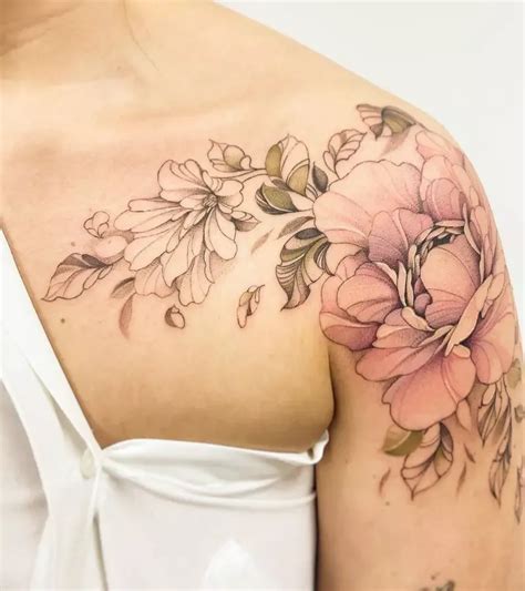 Pretty Flower Tattoo Ideas For Women In Shoulders Beautiful Flower