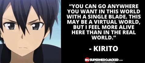 Top Ten Kirito Quotes The Best Kirigaya Kazuto Quotes