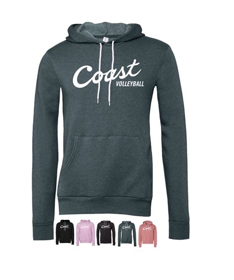 Coast Hoodie White Logo Coast Volleyball