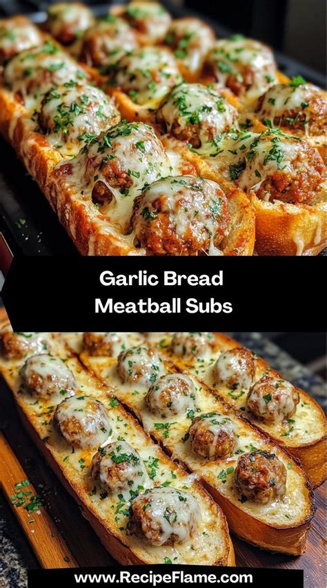 Meatball Subs On Garlic Toast Meatballs With Bread Meatball Sub Bar
