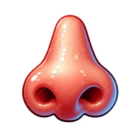 A Cartoon Nose With An Exaggeratedly Large Size Cartoon Nose Nose