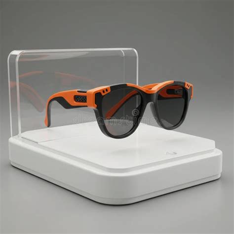 Sleek Futuristic Smart Glasses With Black And Orange Frames Showcased