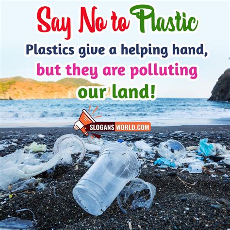 Say No To Plastic Slogans Slogans World
