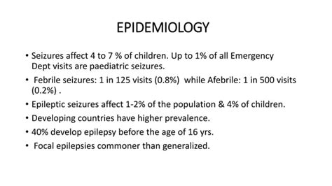 Paediatrics Epilepsy Lecturepptx