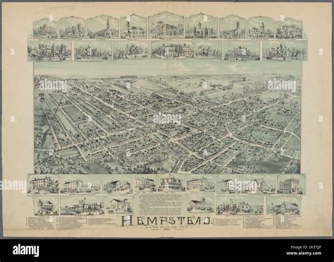 Hempstead Long Island Ny Cartographic Maps Aerial Views 1895