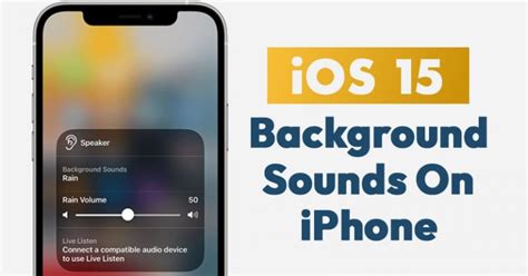 How To Enable Background Sounds On IPhone IPad
