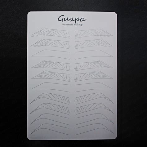 Guapa 3pcs Male Brow Practice Skin Hair Stroke Practice