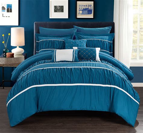 Chic Home Cheryl 10 Piece Comforter Set Complete Bed In A Bag Pleated