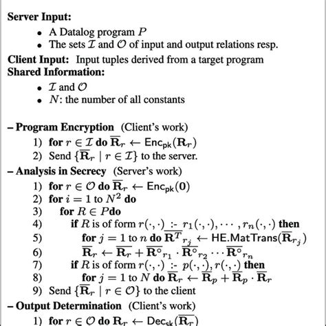 Basic Protocol For Datalog Analysis In Secrecy Download Scientific