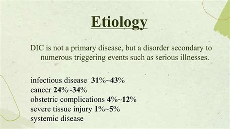 Topic Dic Disseminated Intravascular Coagulationpptx Pptx