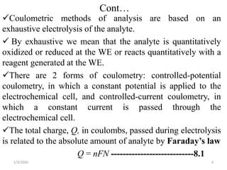 Coulometry And Electrogravimetry Pptx