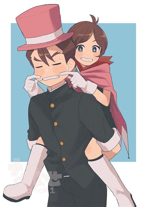 Apollo Justice And Trucy Wright Ace Attorney And 1 More Drawn By